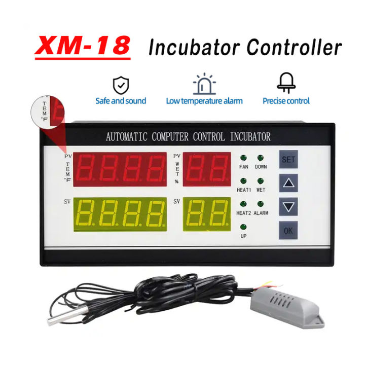 XM-18 Egg incubator controller 220V Automatic incubator Digital Temperature controller Humidity ...