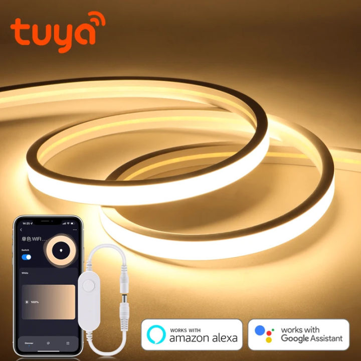 DC24V COB LED Neon Light Strip Silica Gel Tape Tuya Smart WiFi APP ...