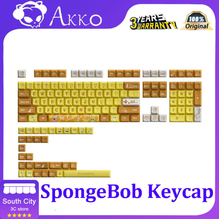 Akko Patrick / SpongeBob Keycap Set with 138-key, JDA Profile Dye-sub ...