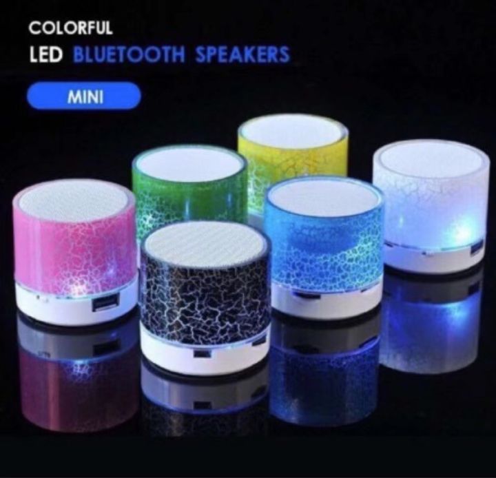 S10 Portable Mini LED Bluetooth Speaker Powerful Sound Bluetooth Dancing Light Mini Speaker ...