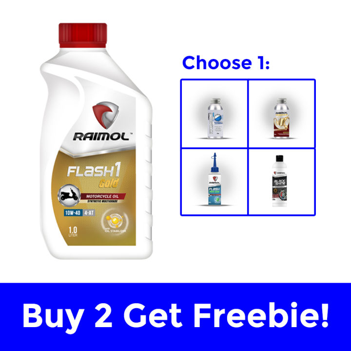 NEW RAIMOL FLASH1 GOLD 4T 1L 10W40 SN SM FULLY SYNTHETIC 4 STROKE ...
