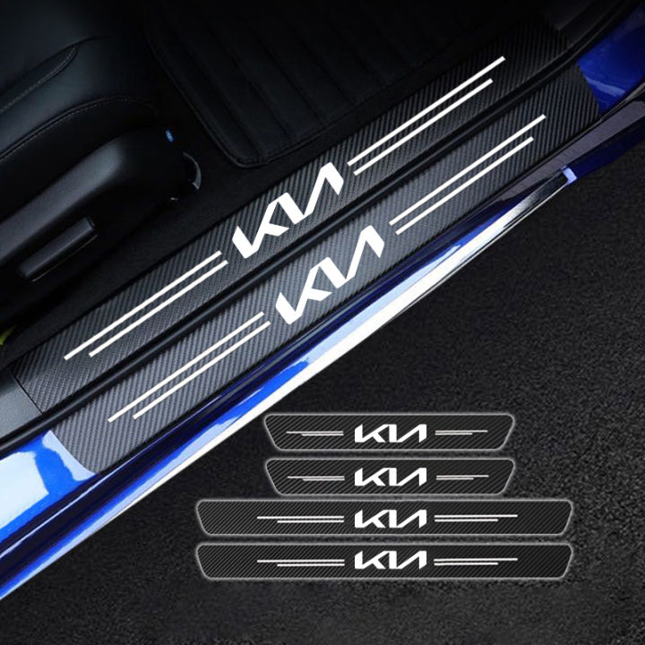 Auto Door Sill Carbon Fiber Car Sticker Protector Strip tailgate ...