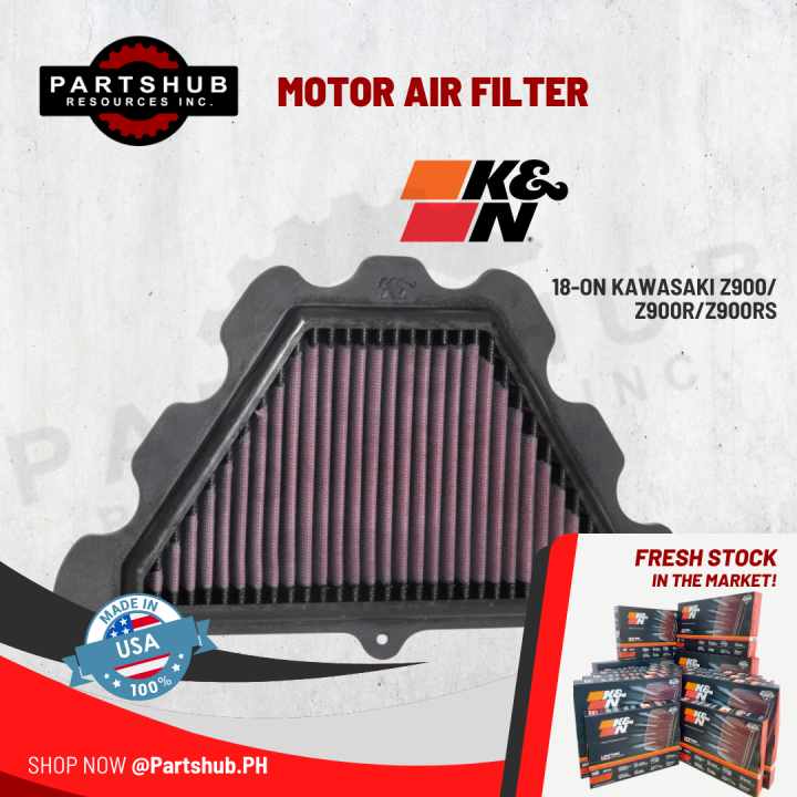 K&N AIR FILTER KA-9018 (18-ON Kawasaki Z900/Z900R/Z900RS) | Lazada PH