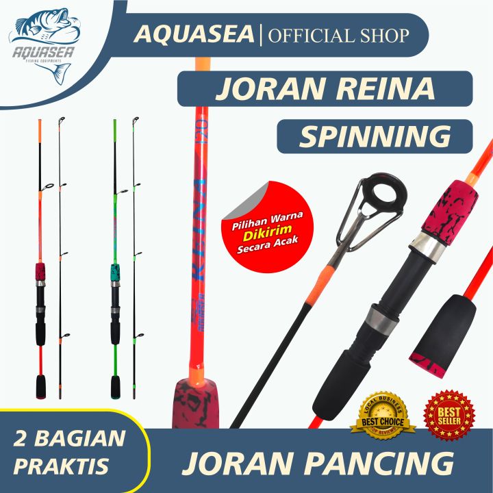 AQUASEA - Joran Pancing Reina Warna Hijau Dan Merah Ukuran 1.20m - 1 ...