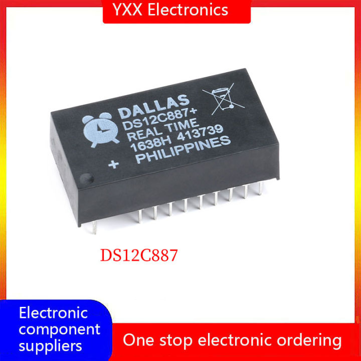 DS12C887สอดโดยตรงของแท้ + นาฬิกา EDIP-24/ปฏิทินอินเตอร์เฟซที่ I2C ชิป ...