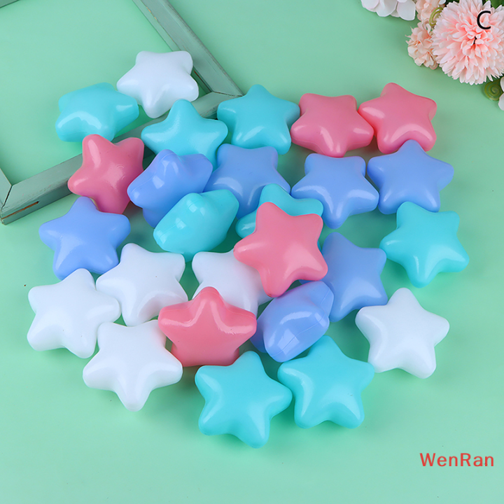 WenRan ลูกบอลพลาสติกหนา25ลูกกลมลายดาวรักมหาสมุทรลูกบอลฝึกสติปัญญาหลากสี ...