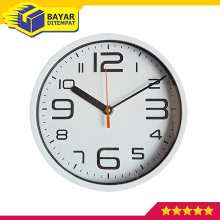 Jam Dinding Tempel Dingding Wall Clock Polos Warna PUTIH Murah 2025 ...
