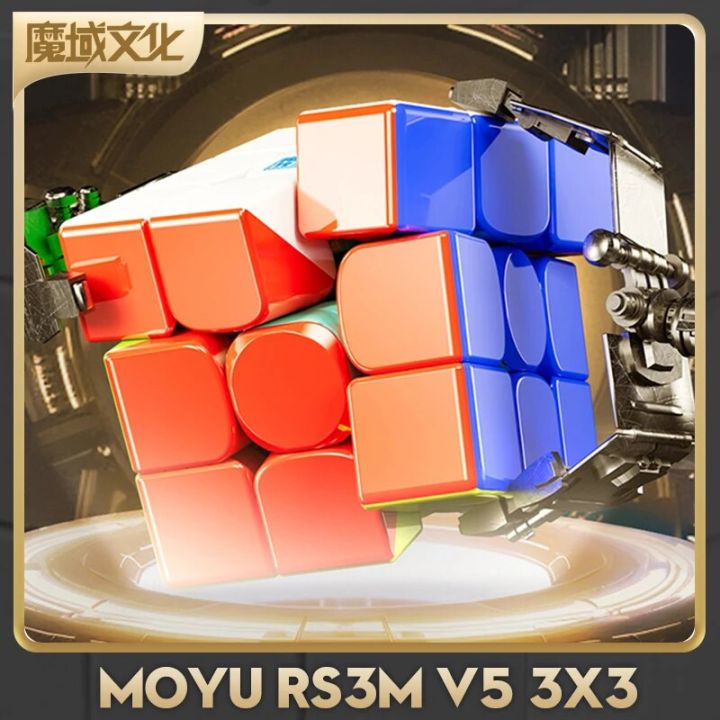 Moyu rs3m V5 3x3x3 từ khối lập phương thần kỳ 3 × 3 khối rubik tốc độ từ tính tốc độ chuyên ...