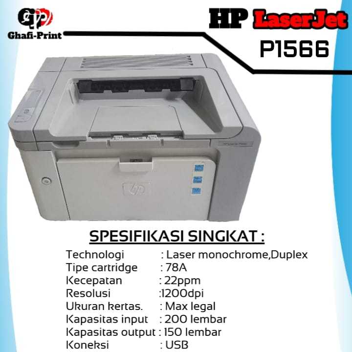 PRINTER HP LASERJET P1566 muah | Lazada Indonesia