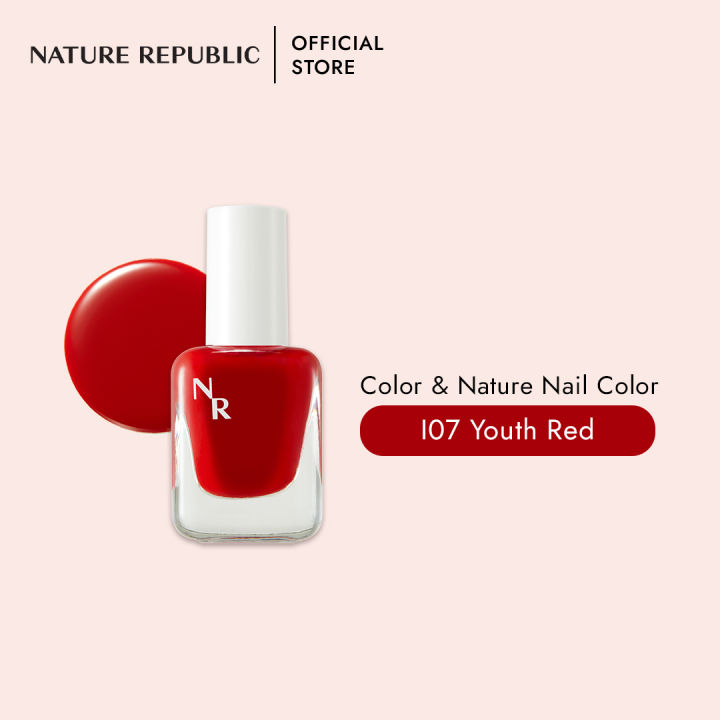 NATURE REPUBLIC COLOR & NATURE NAIL COLOR I07 YOUTH RED | Lazada PH