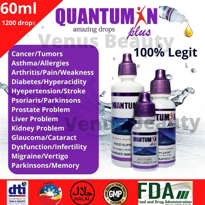 Quantumin Plus 60ml Mineral Drops 1200 Drops Authentic, Sept, 2025 Expiration | Lazada PH