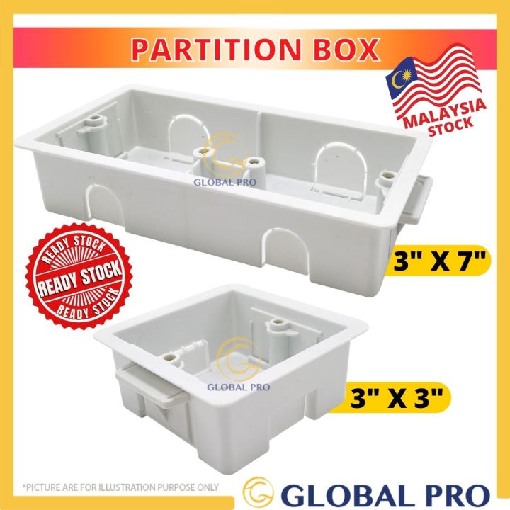 PVC 3”X 3”/3”X 7” Partition Box/Single Gang Partition Box For Electric ...