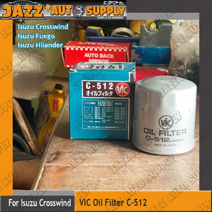 Vic Oil Filter C-512 For Isuzu Crosswind | Lazada PH