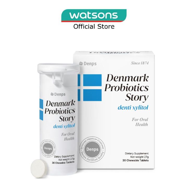 DENPS Denmark Probiotics Story Denti Xylitol For Oral Health Chewable ...