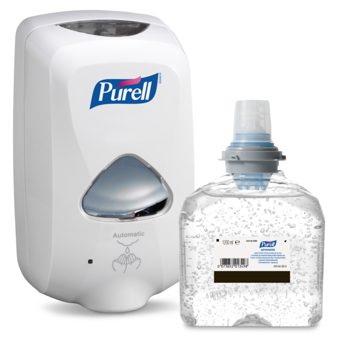 PURELL TFX Touch Free Dispenser, Includes 1 x 1200ml PURELL Advanced ...