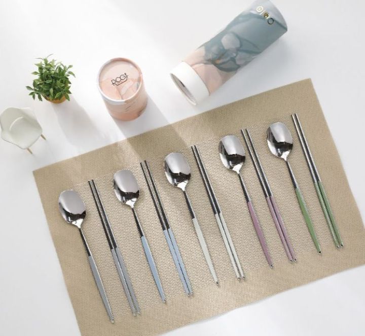 [Made in Korea] Rogi PREMIUM Stainless Steel Custom Dinnerware Korean ...