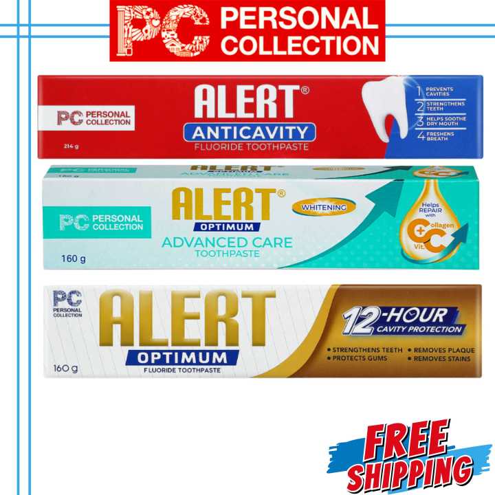Personal Collection Alert Fluoride Toothpastes 160g | Lazada PH