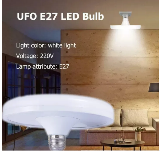 Super Bright E27 Led Bulb 220V LED Lights Bulbs 12/15/20/40/60/80W UFO Lamp Ampoule Light bulb ...