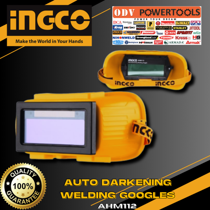 Ingco AHM112 Auto Darkening Welding Goggles - ODV POWERTOOLS | Lazada PH