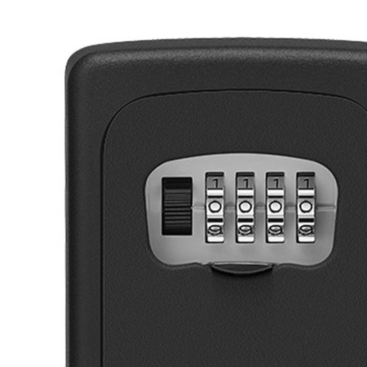 (REJY) Wall Mount Key Lock Box,4 Position Outdoor Combination Lock Box ...