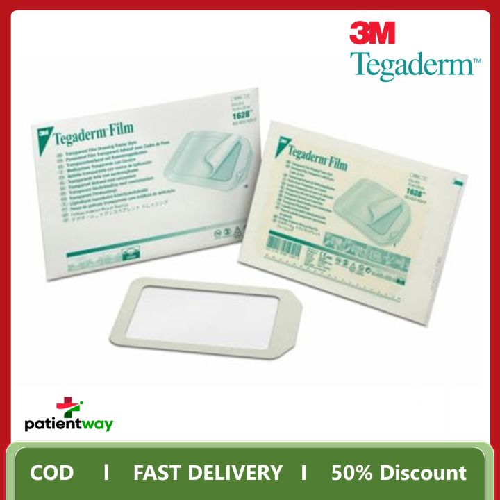 3M Tegaderm Film Dressing Sizes: 2x2, 4x4 or 4x10 (1 piece, 5 pieces ...