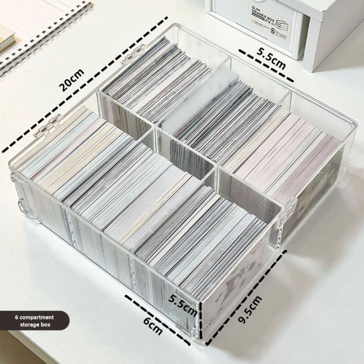 [fenggongshuode] Compartment Flip Box Acrylic Transparent Display Box ...