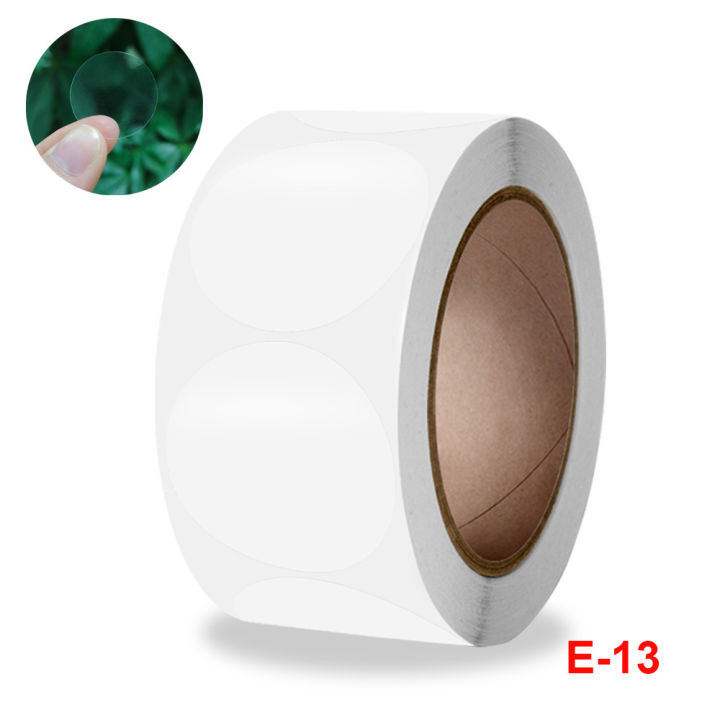 500Pcs/Roll Transparent Round Stickers Envelope Seals Small Business ...