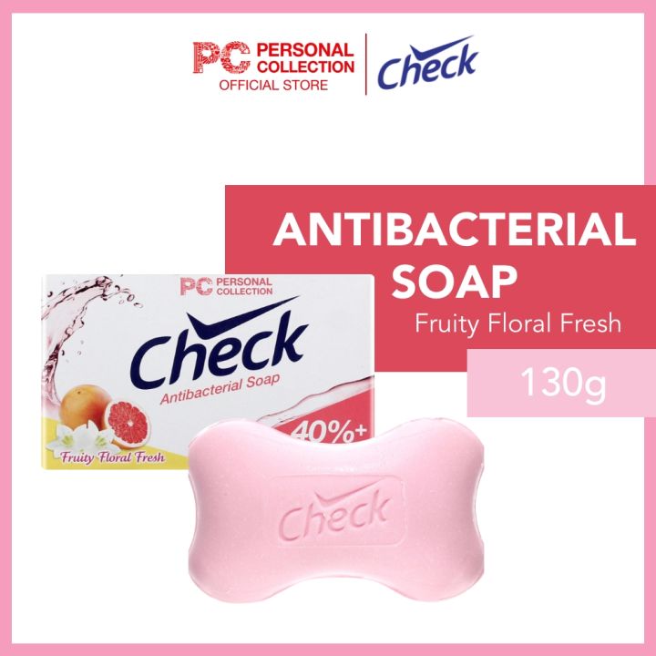 Check Fruity Floral Fresh Antibacterial Soap 130g Personal Collection ...