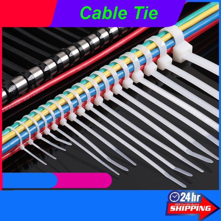Cable Tie Nylon Wire 100pcs Tali Pengikat Kabel Ties Tali Ikat 100mm ...