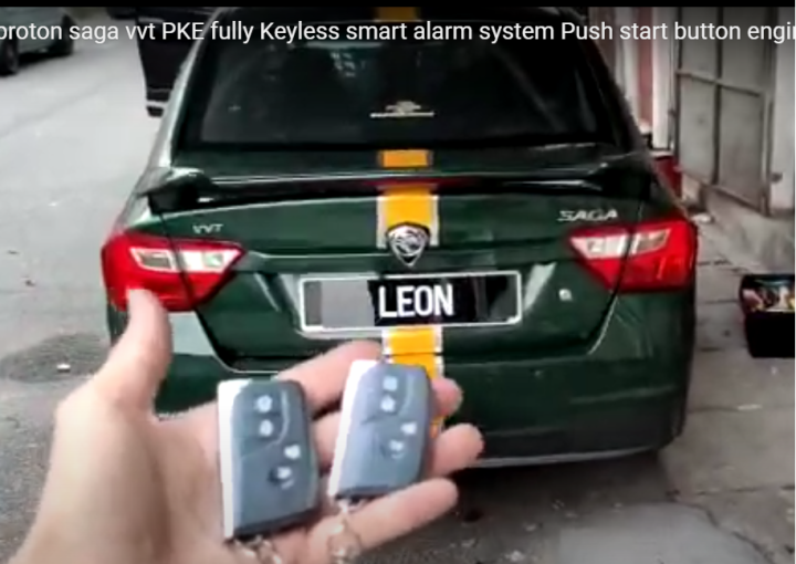 Leon Proton Saga VVT PKE Fully Keyless Entry Intelligent Smart Alarm ...