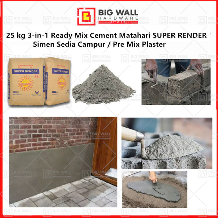 25 kg PYE Premix Plaster 921 Ready Mixed Plaster / Simen Siap Campur ...
