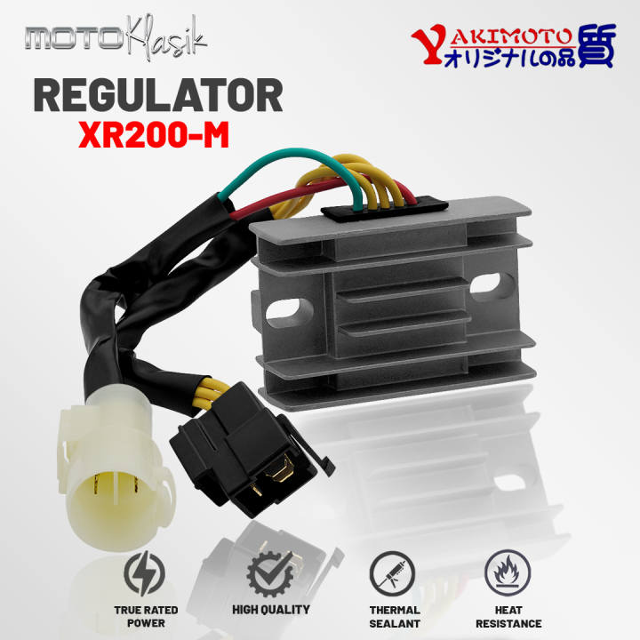 YAKIMOTO REGULATOR / RECTIFIER 5PINS / 5 WIRES FOR HONDA XR200 ...