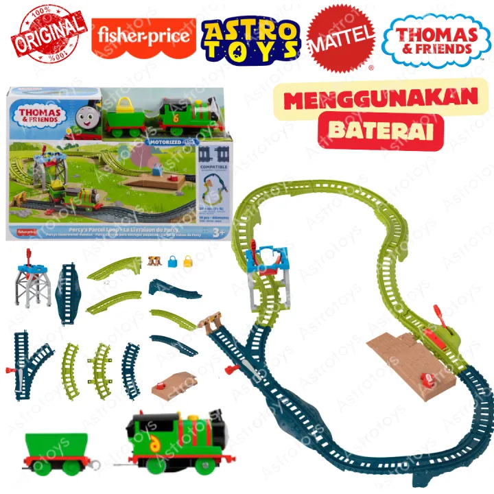 Fisher Price Thomas and Friends Percy Parcel Loop Trackmaster Motorized pakai baterai / Mainan ...