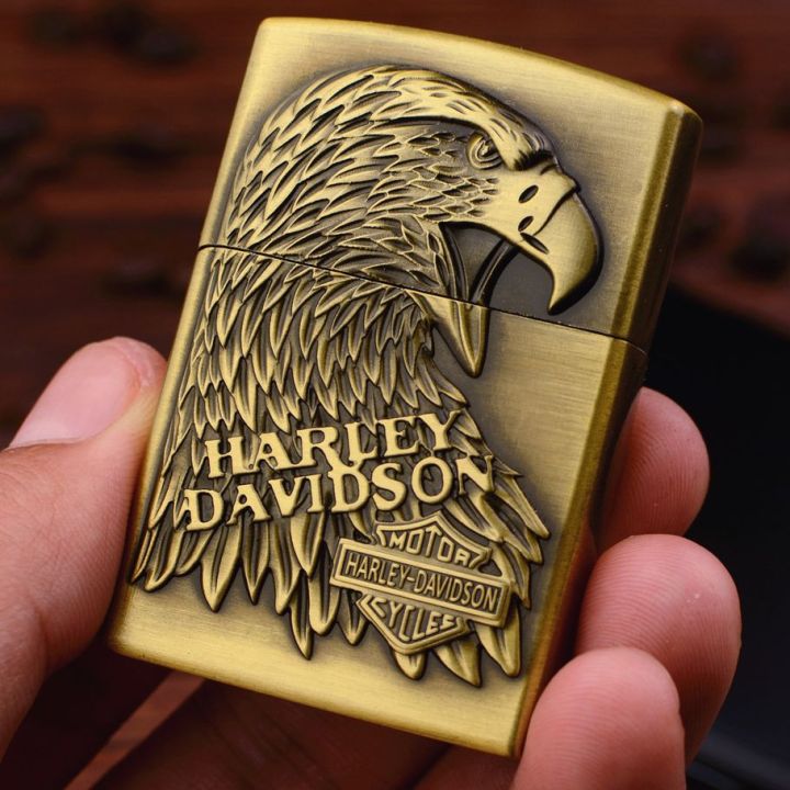 Aesthetic Stylish Refillable Golden Lighter/Adjustable Classic Flame ...