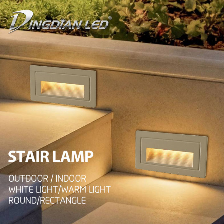 DingDian LED AC85-265V Warm/White Recessed Step Light for indoor ...