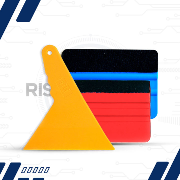 Risefully Squeegee and Triangular Film Scraper for Car Sticker / Decals ...