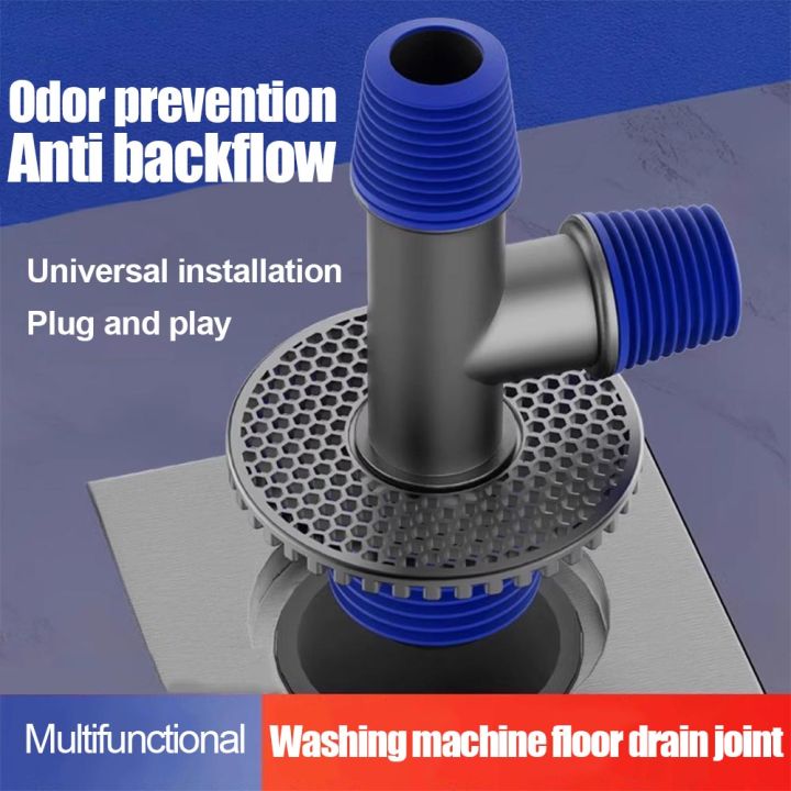 Washing machine drain pipe floor drain joint drainage artifact sewer ...