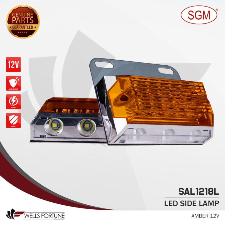 SGM LED SIDE MARKER LIGHT LED CLEARANCE LAMP SAL1218L FOR TRUCK JEEP 12 ...