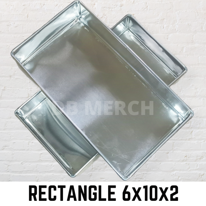 RECTANGLE PAN 6x10x2 set of 2 | Lazada PH