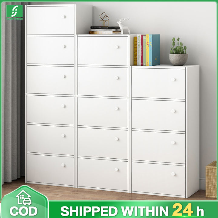 [On Hand][Wood] 3/4/5 layers Locker Bookcase Simple Home Living Room ...