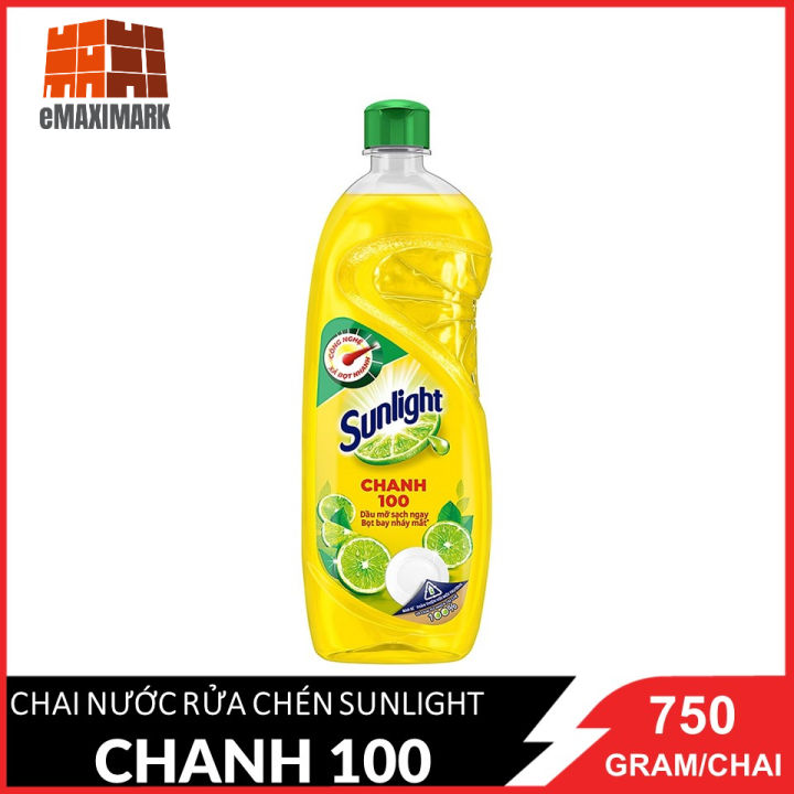 Nước rửa chén Sunlight Chanh 100 Chai 750g | Lazada.vn