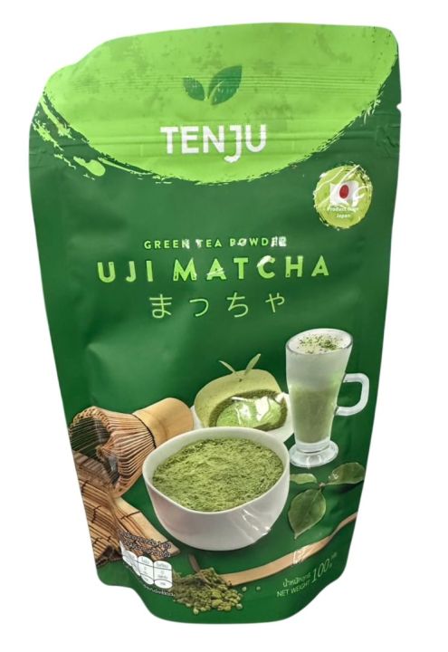 Tenju ชาเขียวมัทฉะสีเข้ม UJI matcha (100กรัม) | Lazada.co.th