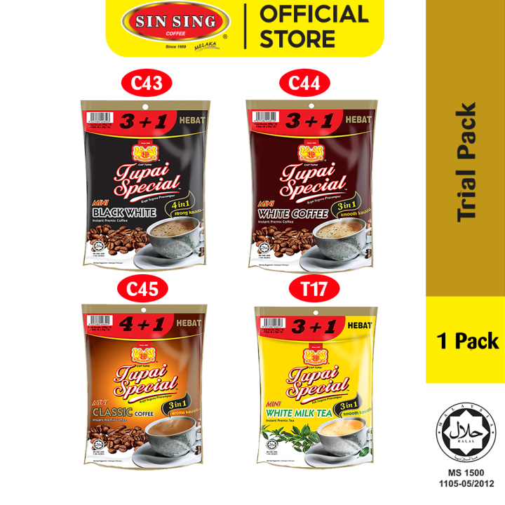 Cap Tupai [Single Trial Pack] Tupai Special Mini Black White Coffee ...