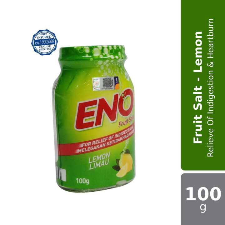 Eno Fruit Salt Lemon 100g | Relieve Indigestion And Heartburn | Lazada
