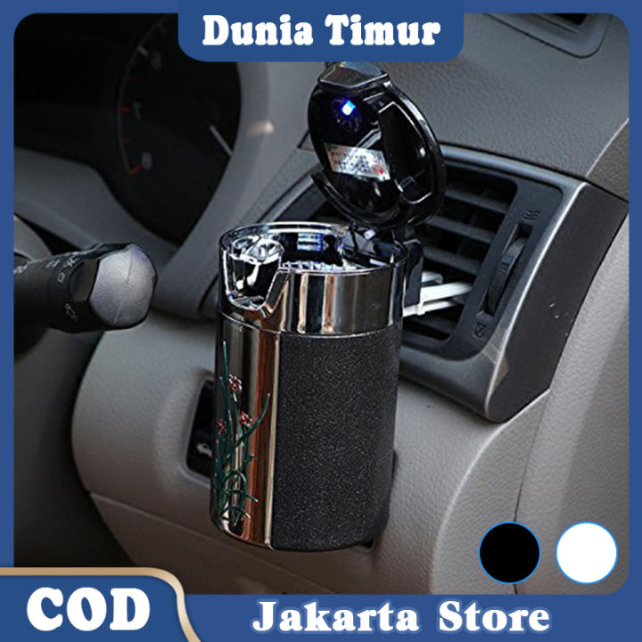 Energi Matahari Asbak Rokok Mobil Asbak Rokok Mobil Portable Led ...