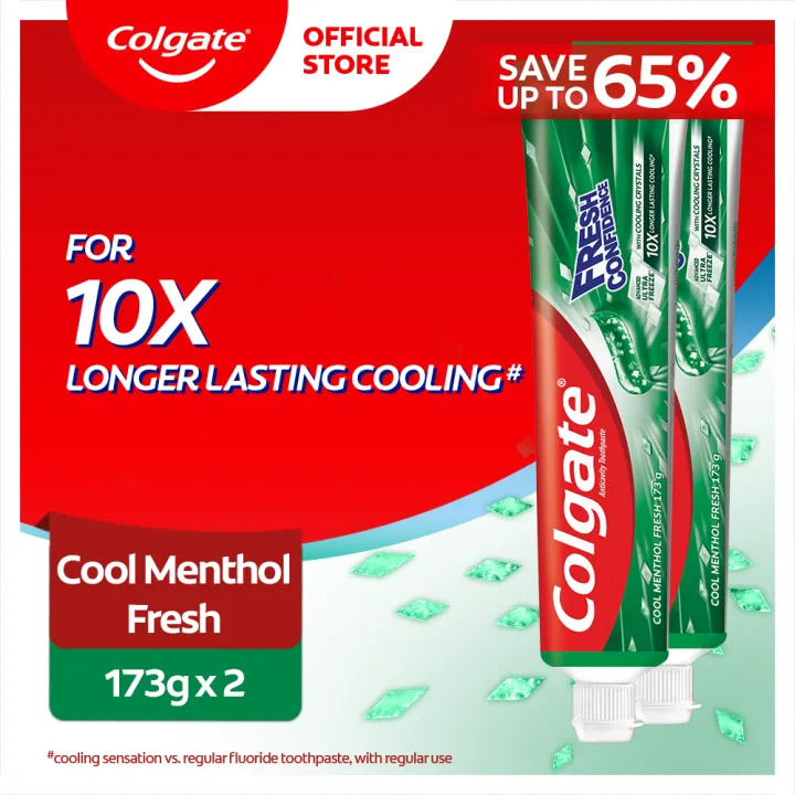 Colgate Fresh Confidence Anticavity Toothpaste with Cooling Crystals ...
