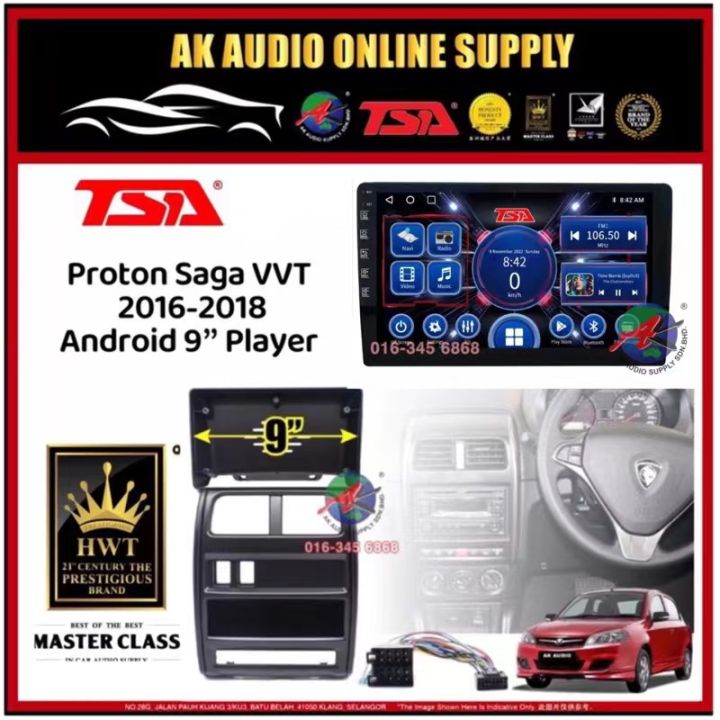 [ MTK 2+32GB ] TSA Proton Saga VVT 2016 - 2018 Big Android 9'' inch Car ...