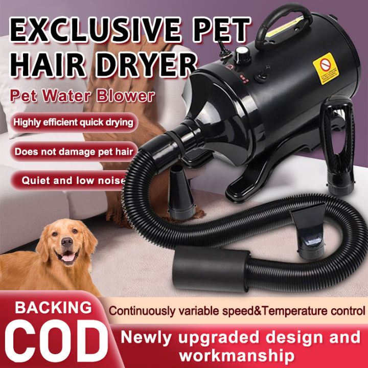 Pet Fast Hair Dryer Blower 6500W Low Noise Pet Grooming Blower Supplies ...