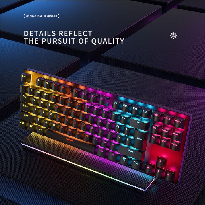 COD RGB AG87 Hotswappable Mechanical Keyboard Red Brown Switch RGB 87 ...