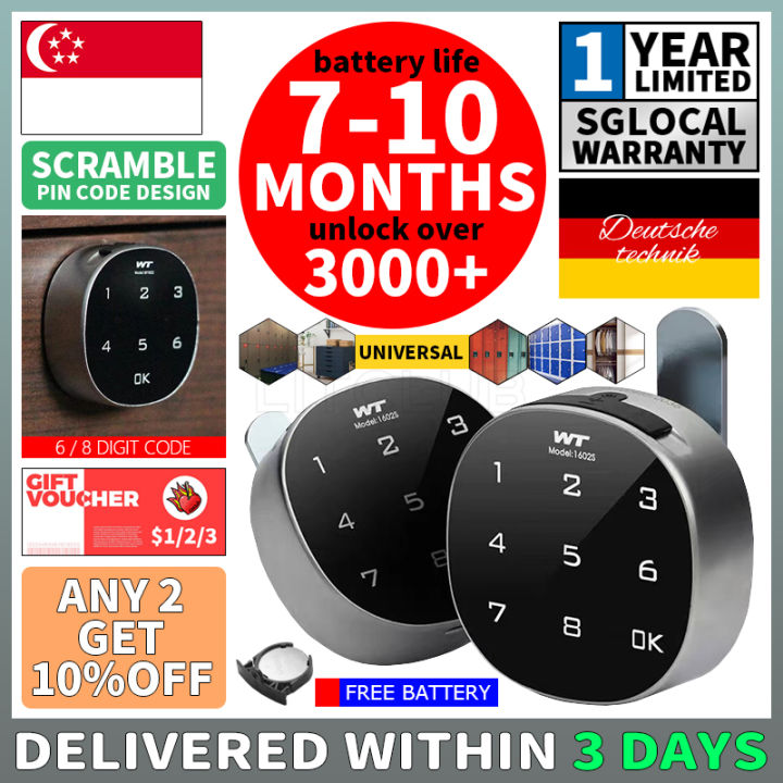 🚩[SPOT] Universal Mini Digital Lock Smart Scramble Pin Code Drawer ...